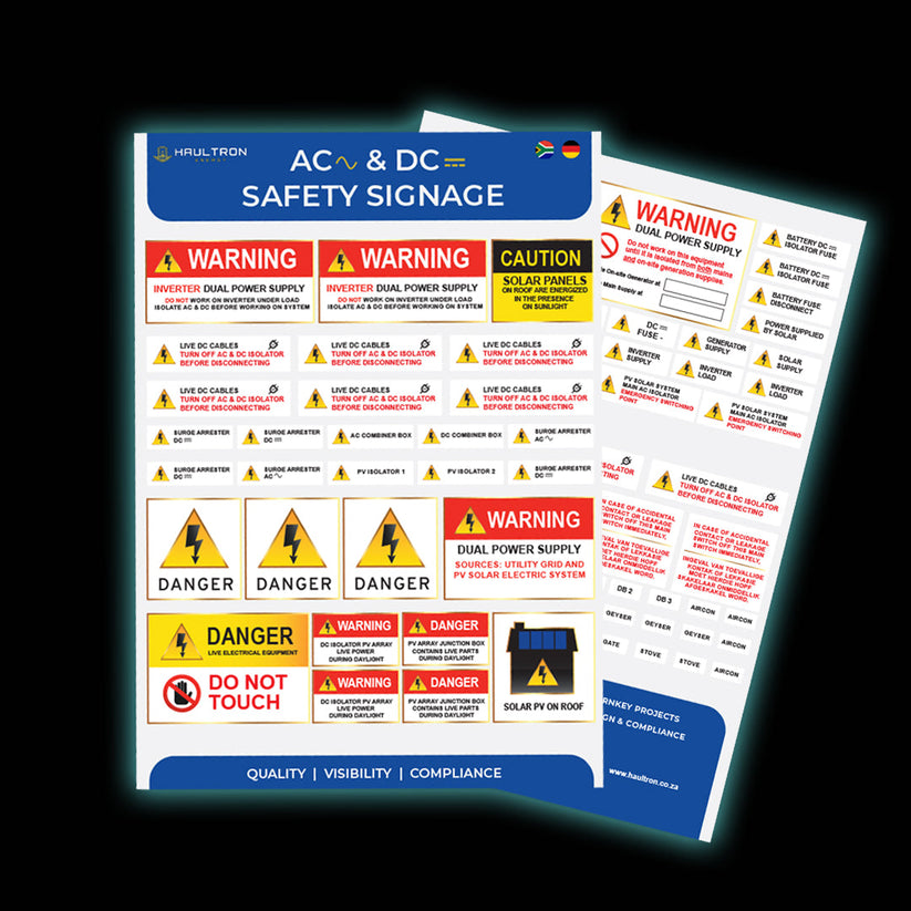 The importance of Safety Signage and Electrical Stickers on Solar and ...